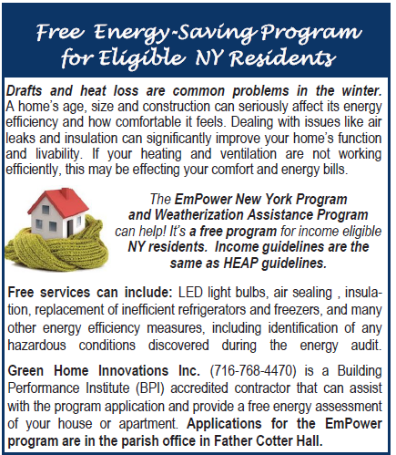 Free Energy Saving Program – Blessed Sacrament Church